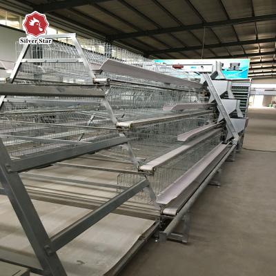 China Free Design A Type Hot Galvanized Baby Chick Cage 4 Tiers 168 Birds for sale