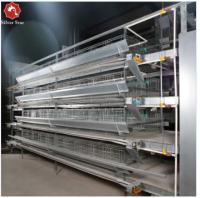 China H Shaped Stacked Layer Chicken Cage 3 to 9 Tier 54 to 162 Chickens Customizable for sale