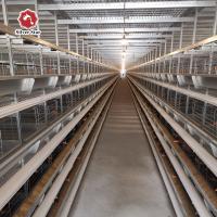 China Wire Mesh H Type Egg Layer Battery Poultry Cage 3 to 8 Tiers 54-144 Birds for sale