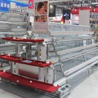 China A Type Manual and Automatic Layer Chicken Cage 120 Birds 3 Tiers Galvanized for sale
