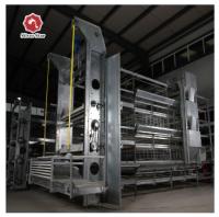 China Galvanized Poultry Broiler Cage Laminated Multi Level Prefabricated 3-8 Tiers 72-384 Birds for sale