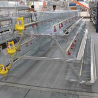 China 3 Tier Poultry Broiler Cage System 96 Chickens Capacity Temperature Management for sale