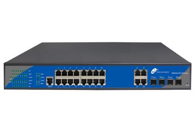 Cina 16 Ports POE Full Gigabit 16+4+4 Managed SFP Switch With 4 Combo Ports in vendita