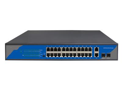 Cina Gigabit Managed 24 Port POE Switch With 2x10/100/1000M RJ45 2x100/1000M SFP Slots in vendita