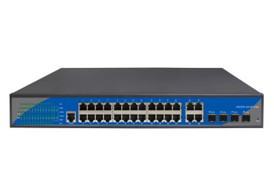 Cina 24+4 Giga Poe Switch , Web Managed Fiber Switch Support 802.3af/at in vendita