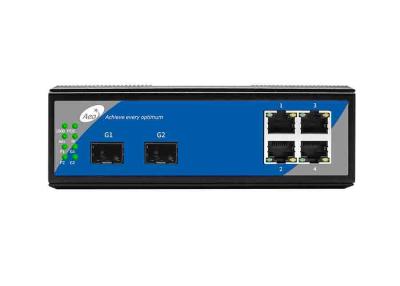 中国 滝のように落ちるSFP繊維スイッチ、2 SFPの4左舷POEのスイッチ 販売のため