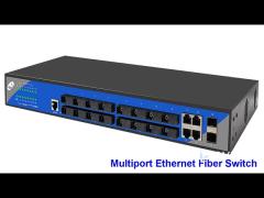 1310/1550nm Fiber Optical 10/100M 16 Port Rack Mount Switch