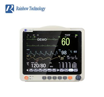 China 12.1 Inch Lcd Screen 6 Parameters Patient Monitor With Mobile Optional Touch Screen for sale