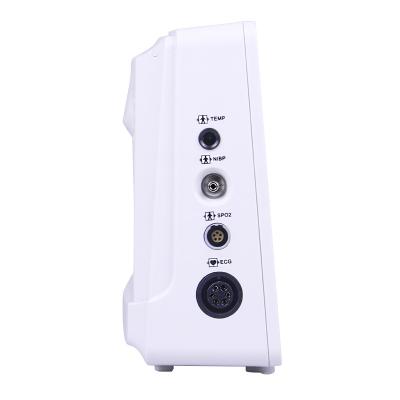 China 8 uur levensduur Multiparameter patiëntmonitor voor EKG/ HR/ RESP/ SPO2/ NIBP/ Temp Te koop