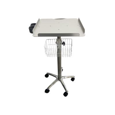 Cina Ospedale portatile B-Ultrasuono Camionetto Medico Leggio di alluminio Mobile Arredamento ad ultrasuoni Carrello mobile in vendita