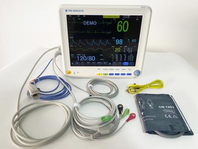 China Multi Parameter Medical Bedside Patient Monitor for Hospital Use with Optional Printer and Stand for sale