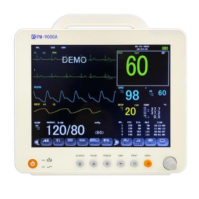 China Portable Multi Parameter Patient Monitor with 12.1 Inch Color LCD Display ISO Certified Trolley/Wall Bracket Compatible for sale