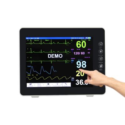 China 8-Inch Color TFT Display Multi Parameter Patient Monitor with ISO Certification and Trolley/Wall Bracket Compatibility for sale
