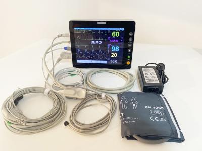 China 8 Inch Color LCD Display Multi Parameter Patient Monitor ISO Certified Class II Instrument with 1 Year Warranty for sale