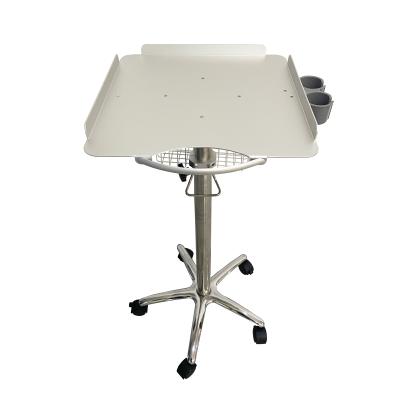 China Portable ECG Trolley Height Adjustable Ultrasound Trolley Medical Aluminum Alloy Trolley for sale