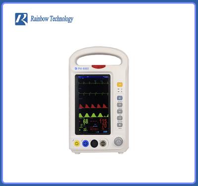 Cina Monitor paziente ECG di multi parametro di piccola dimensione che controlla uso portatile dell'ospedale in vendita