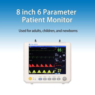 China ICU CCU OF Vital Signs Patient Monitor 8 Duim van Kleurentft lcd de Vertonings Te koop