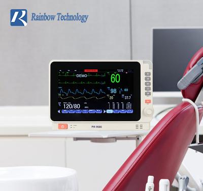 Cina Monitor paziente mobile medico multiparametro dell'esposizione di colore TFT a 10 pollici per l'ospedale in vendita