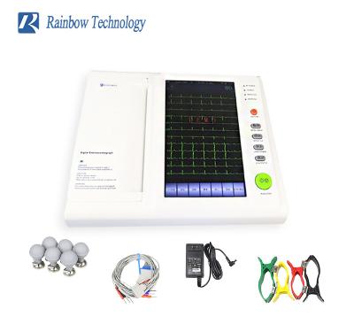 China 7 máquina veterinaria de las ventajas ECG de los canales 12 de la pantalla táctil de la pulgada 12 en venta