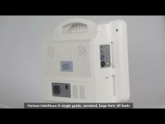 Parâmetro grande das fontes do hospital monitor paciente Vital Sign Monitoring do multi 15 polegadas