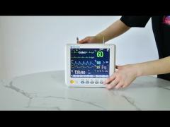 Hospital Medical 8 Inch Vital Signs Patient Monitor With Stand Trolley Optional