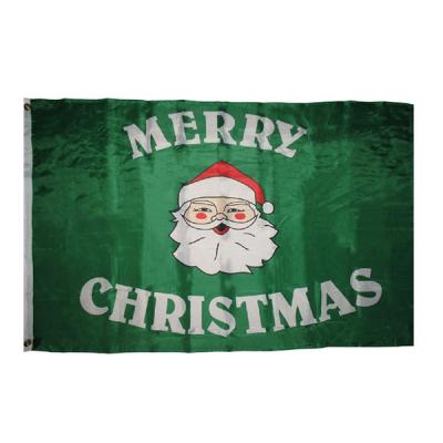 China Bandeira feita sob encomenda 3x5 do Feliz Natal da bandeira do poliéster da cor completa de YAOYANG à venda