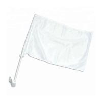 China Plain Polyester Sublimation Blank Car Flags 30*45cm Custom Printed for sale