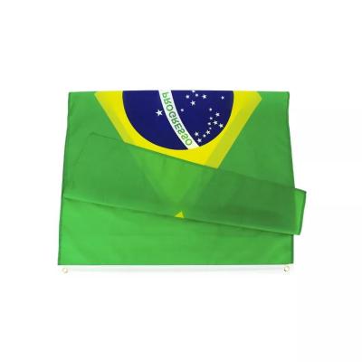 中国 注文のブラジルのワールド カップの旗 3x5 Ft の旗ポリエステル pantone 色の飛行様式 販売のため