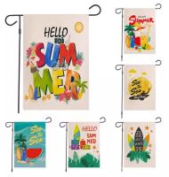 China 100D Polyester Decorative Garden Flags 30x45cm Custom Printing Flag for sale