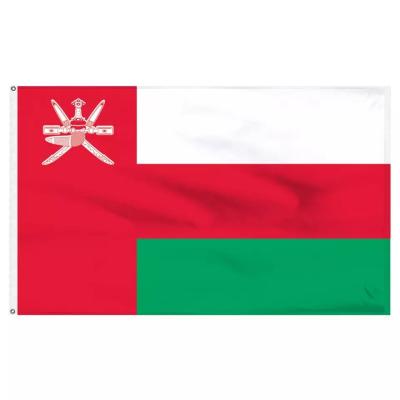 Cina Bandiere personalizzate all'ingrosso di fabbrica 3X5ft 100% poliestere Bandiera nazionale dell'Oman in vendita