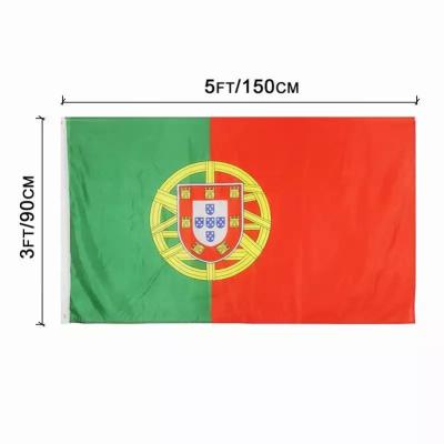 Cina Custom 3X5 Ft Flags 100% Polyester Portugal National Flag All Countries Flags in vendita