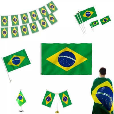Cina 3X5ft Brazil Country Flag 100% Polyester Custom Countries Flags in vendita