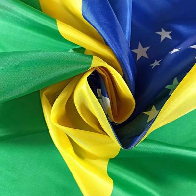 Cina 3X5ft Brazil Country Flag 100% Polyester Custom Countries Flags in vendita