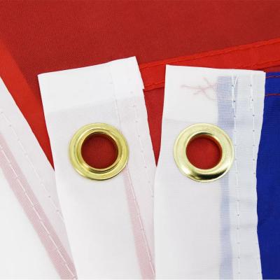 Cina Custom Chile Country Flag 3X5ft 100% Polyester CMYK Digital Printing in vendita