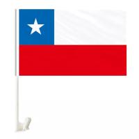 China Double Sided Chile State Flag Custom Polyester Car Windown Flags for sale