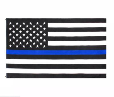 Cina Advertising Thin Blue Line Flag 3X5ft 100% Polyester Custom Design Flags in vendita