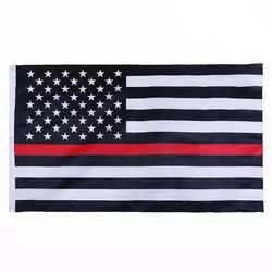 中国 Digital Printing Polyester American Flag 3x5 Ft Thin Blue Yellow Red Green Gray Line Flags 販売のため
