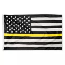 中国 Digital Printing Polyester American Flag 3x5 Ft Thin Blue Yellow Red Green Gray Line Flags 販売のため