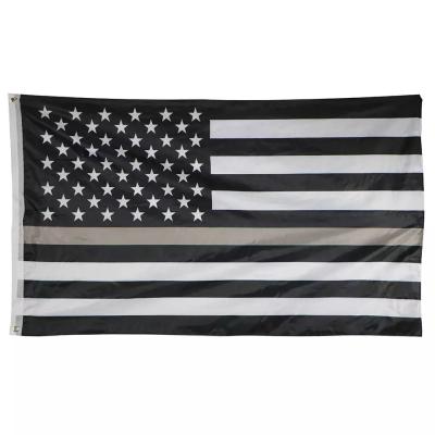 中国 Digital Printing Polyester American Flag 3x5 Ft Thin Blue Yellow Red Green Gray Line Flags 販売のため