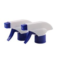 China Blue White 28mm Spray Trigger ODM Spray Bottle Trigger Heads for sale