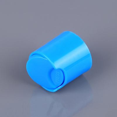 China Blaue 24mm Disketten-Spitzenkappen-Polypropylen-Shampoo-Flaschenkapsel zu verkaufen