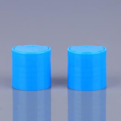 China Blaue 24mm Disketten-Spitzenkappen-Polypropylen-Shampoo-Flaschenkapsel zu verkaufen