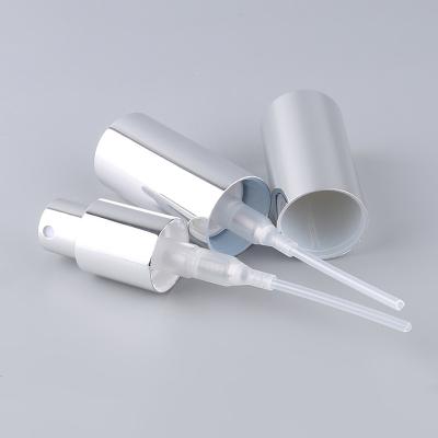 Cina spruzzatore fine della pompa della foschia d'argento piena 20mm del cappuccio di 18mm per il cosmetico in vendita