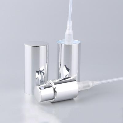 Cina spruzzatore fine della pompa della foschia d'argento piena 20mm del cappuccio di 18mm per il cosmetico in vendita