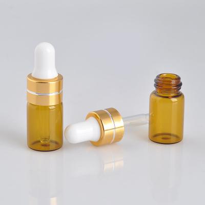 China ätherisches Öl 3ml füllt Brown-Glas-Augen-Tropfflaschen ab zu verkaufen