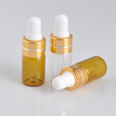 China ätherisches Öl 3ml füllt Brown-Glas-Augen-Tropfflaschen ab zu verkaufen