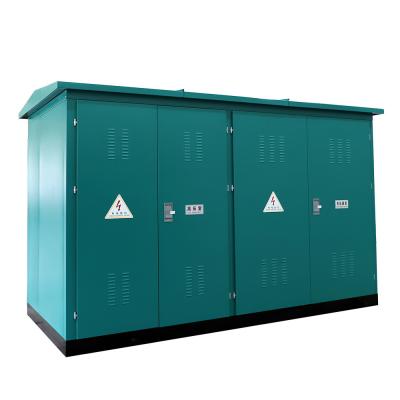 China Outdoor 3-Phasen-Kompaktpaket-Transformatorunterstation 6,6KV 10KV 11KV 13,8KV zu verkaufen