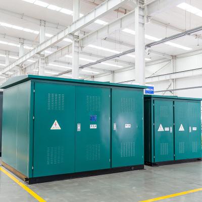 China Subestação de transformador exterior padrão compacta de 15 KV 630 KVA com material de cobre à venda