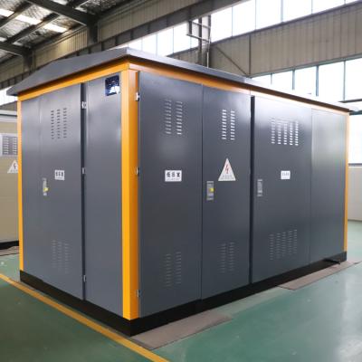 China Aluminium 500KVA 630KVA 800KVA 1000KVA 1250KVA 1500KV 1600KVA YB Type Box Substation Te koop