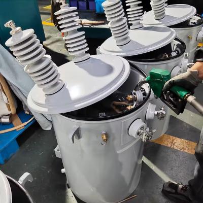 Cina Trasformatore toroidale pieno di olio a bassa perdita 50 kva 75 kva singola fase da 4160V a 240/120V in vendita